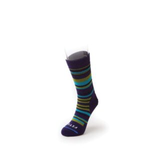 fits unisex medium hiker – crew sock, striped, xl