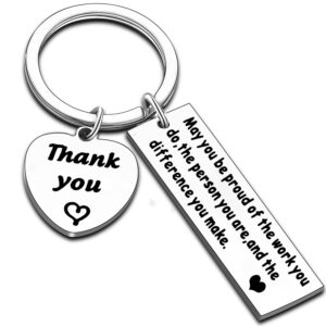 gifts for coworkers friend women men keychain appreciation gift teacher boss thank you gifts christmas presents for her him leaving farewell good bye retirement gift (be proud of the work you do)