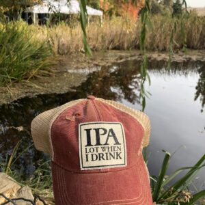 VINTAGE LIFE Distressed Baseball Caps Funny Trucker Hats with Sayings, Unisex (IPA Lot (Dark red))