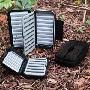 Maxcatch Waterproof Fly Box For Fly Fishing Streamer Flies Swing Leaf Center