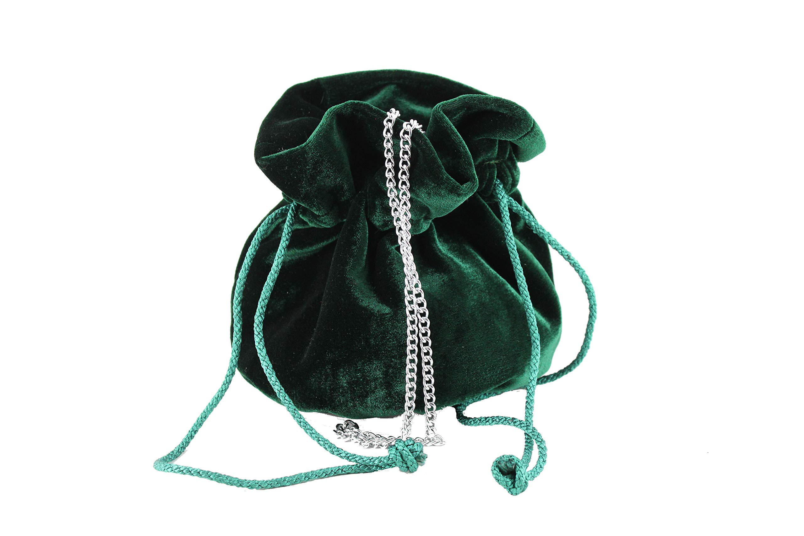 LONI British Hand Made Fantasy Suede Velvet Drawstring Clutch Shoulder Cross-body Bag