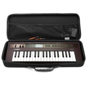 analog cases yamaha reface series & arturia keystep 37 case - custom-fitted compact pulse hard case for travel