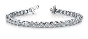 houston diamond district 4 carat classic diamond tennis bracelet 3 prong 14k white gold premium plus collection