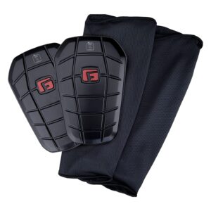 g-form pro-s blade soccer shin guards - adult shin guards - shin guards for protection - black, adult medium