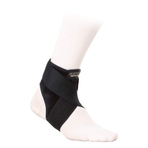 shock doctor ankle support w/fig 8 strap blk m