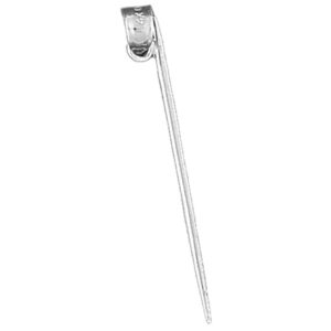 jewels obsession 3d toothpick pendant | sterling silver 925 3d toothpick pendant - 39 mm