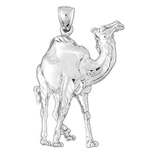 jewels obsession camel pendant | sterling silver 925 camel pendant - 41 mm