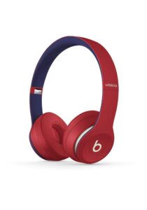 beats solo3 wireless on-ear headphones club collection – club red (renewed)