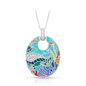 Belle Etoile Sea Turtle Pendant Ivory