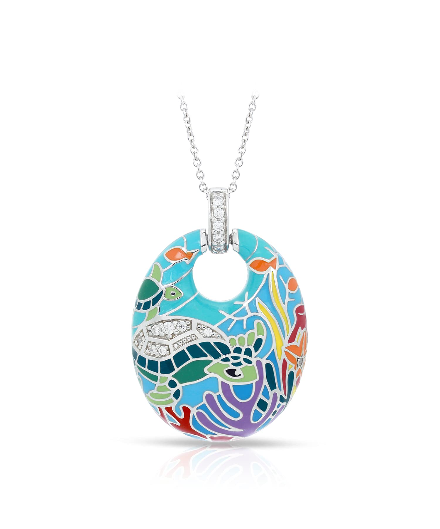 Belle Etoile Sea Turtle Pendant Ivory