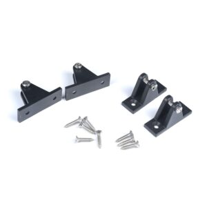 MX Bimini Top Deck Hinge, Flat Mount Boating Equipment with Screws(4PCS)