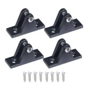 mx bimini top deck hinge, flat mount boating equipment with screws(4pcs)