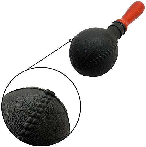 Ubblove Maracas Shakers Rattles Sand Hammer Hand Percussion Musical Instruments with ABS Plastic Shell Wooden Handles for Adults Kids Live Performance, Party, KTV, Concert, Bands (Black)