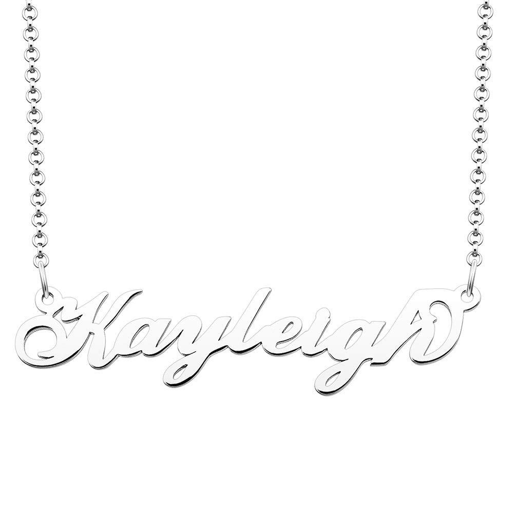 Kayleigh Personalized Necklace Monogram Necklace Custom Handmade Personalized Jewelry