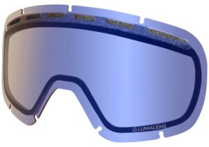 dragon unisex lil d snow goggle replacement lens - lumalens flash blue