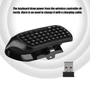 Mini Controller, Chatpad for One, 47 keys Keyboard Emails Message 2.4Ghz Receiver Gaming Keypad, Black