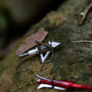 SIK F3 3-Blade Cut on Contact Fixed Blade Broadhead, Silver, One Size