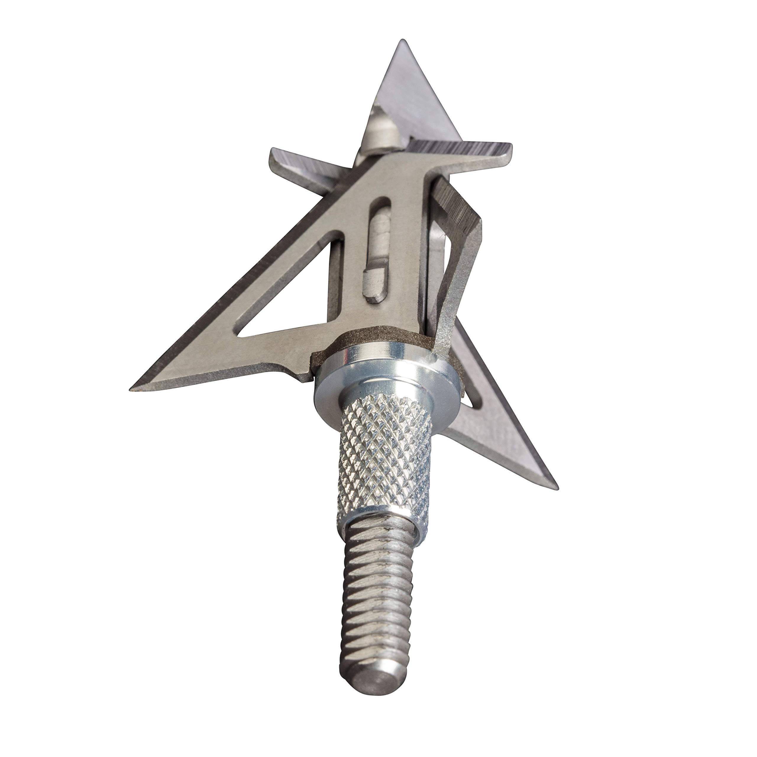 SIK F3 3-Blade Cut on Contact Fixed Blade Broadhead, Silver, One Size