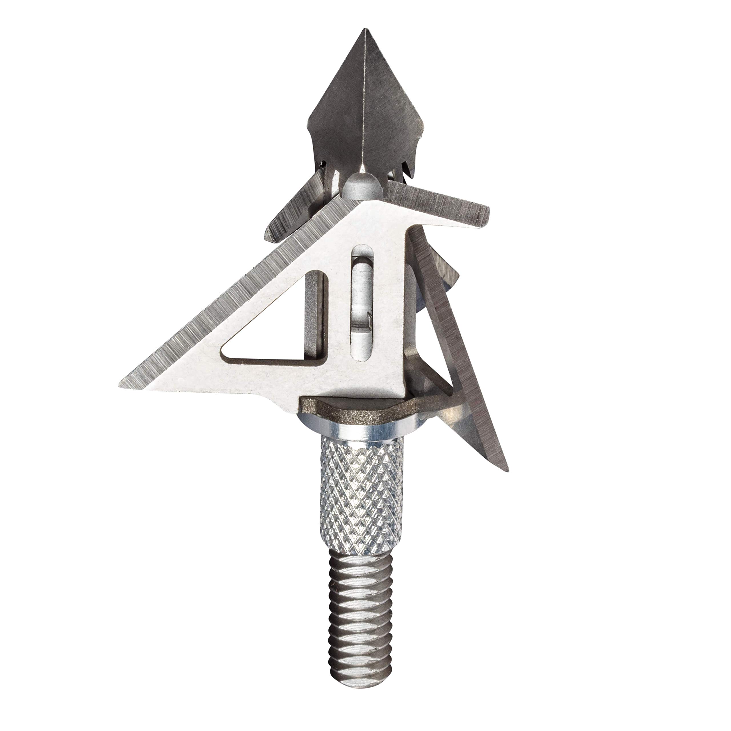 SIK F3 3-Blade Cut on Contact Fixed Blade Broadhead, Silver, One Size