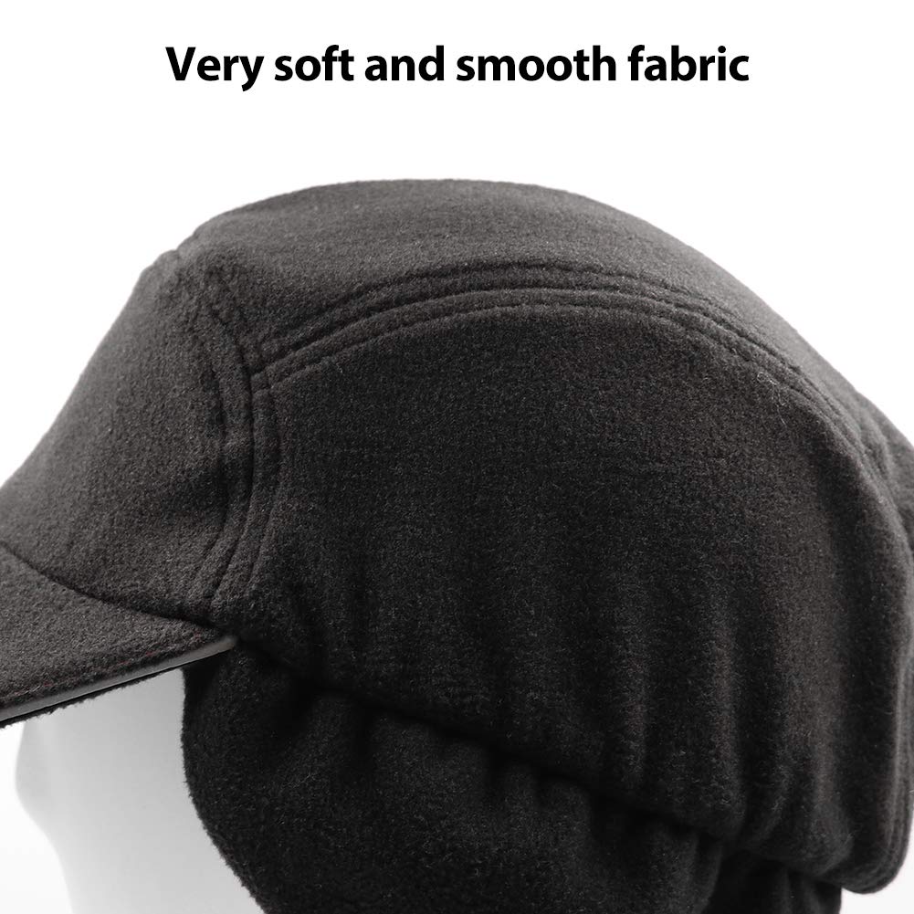 Women Winter Fleece Baseball Caps with Drop Down Ear Warmer Girl Ponytail Hats Camp Ski Running Cap Men Cold Weather Visor