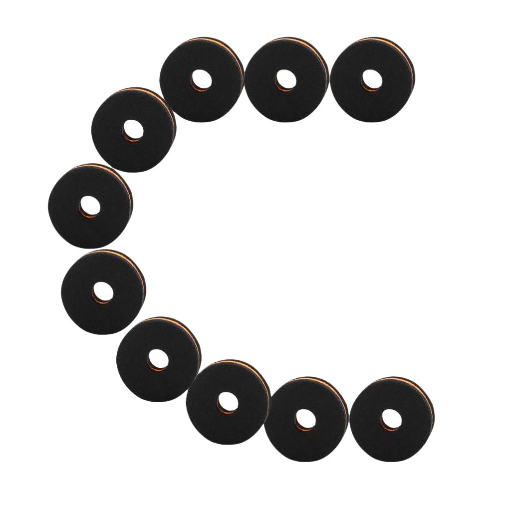 Gazechimp Black Cymbal Stand Foam Felts Washers For Drum Set Parts Pack