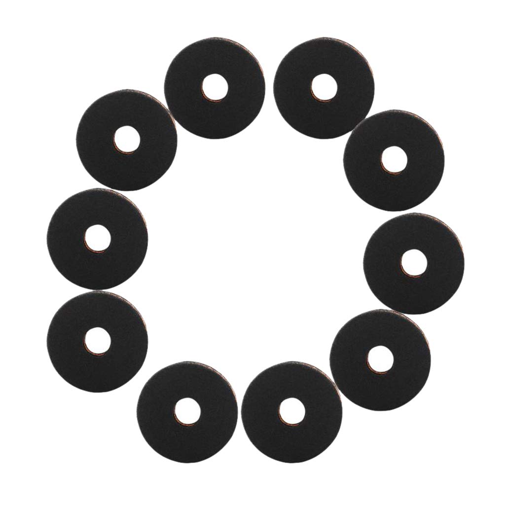 Gazechimp Black Cymbal Stand Foam Felts Washers For Drum Set Parts Pack