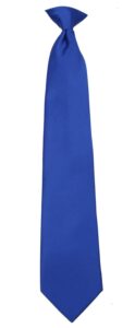 buyyourties clipon-adf-3 - mens solid color clip on easy to remove clip necktie ties