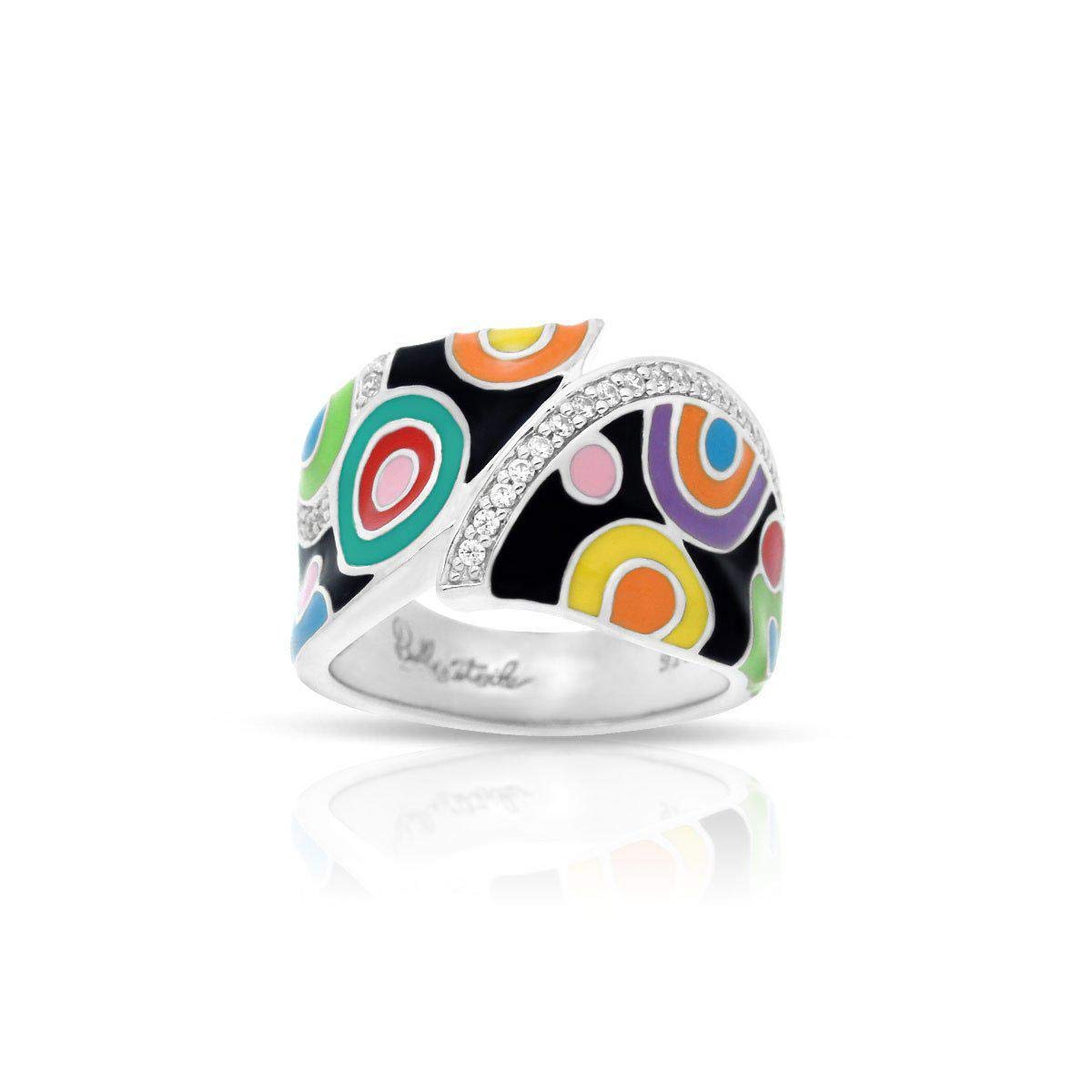 Belle Etoile Groovy Ring Multi Ring Size: 7