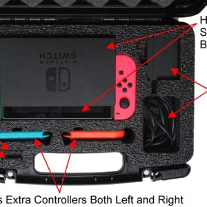 Case Club Case fits Nintendo Switch in Pre-Cut Compact Carrying Case