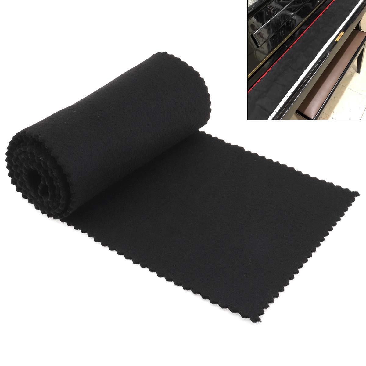 OriGlam Piano Keyboard Cover, Keyboard Dust Cover, Anti-Dust Cover Key Cover Cloth for 88 Keys Electronic Keyboard, Digital Piano, Yamaha, Casio, Roland, Consoles