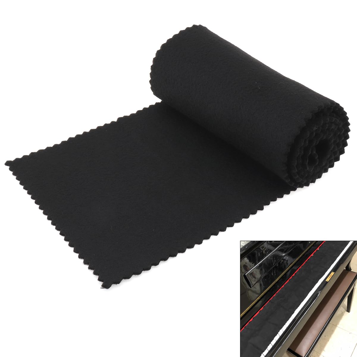 OriGlam Piano Keyboard Cover, Keyboard Dust Cover, Anti-Dust Cover Key Cover Cloth for 88 Keys Electronic Keyboard, Digital Piano, Yamaha, Casio, Roland, Consoles