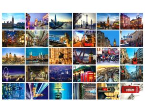 travel postcards,set of 30 post cards variety pack depicting from around the world famous travel sites,assorted postcards bulk, 4 x 6 -london