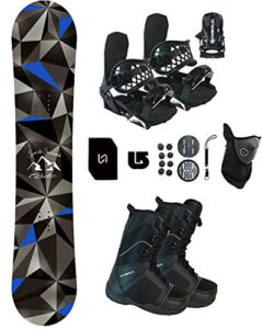 symbolic arctic women's snowboard & bindings & boots +leash+stomp+mask+burton decal package (9 women black symbolic binding+boot, 150cm hybrid rocker)