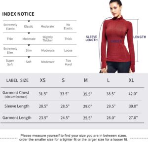 Zengjo Long Sleeve Running Shirts Women Half Zip Thumb Holes(Blue/Grey,S)