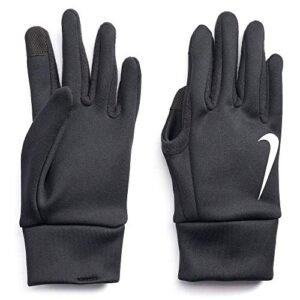 nike adult thermal running gloves (black(n1000723082-001), medium)