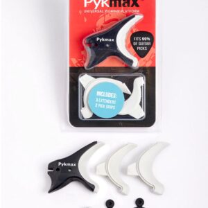 Pykmax UPP - Snap-In and Instantly Upgrade Your Guitar Pick - Includes Three Extenders, Two Pick Grips - Ergonomic, Never Drop Your Pick Design. For All Player Levels.