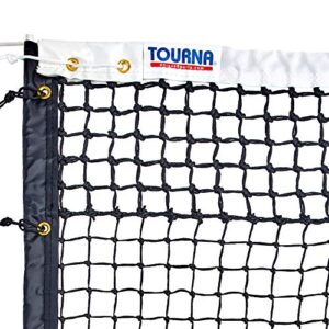 tourna tennis net 3.5mm double with polyester headband