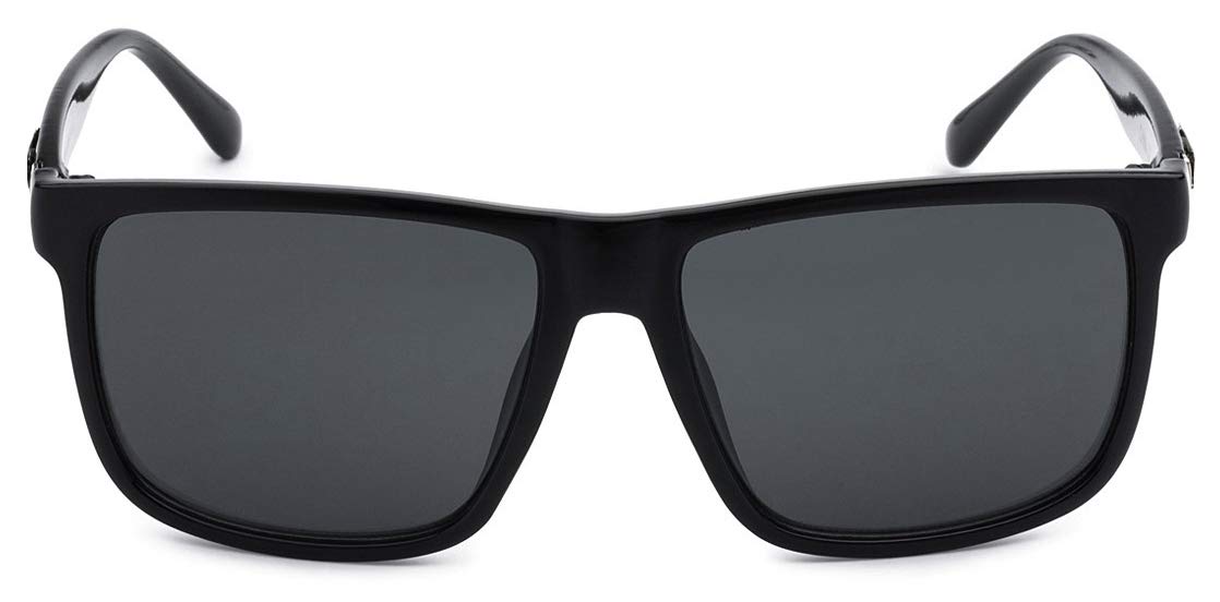 Locs 91055 Black Sunglasses | Authentic Gangster Oversized Eyewear Flat Top Shades