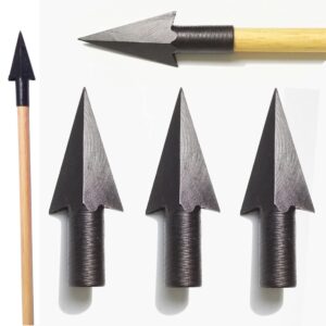 ameyxgs traditional broadheads hunting arrow target practice 230 grain for recurve bow longbow traditional bow (12)