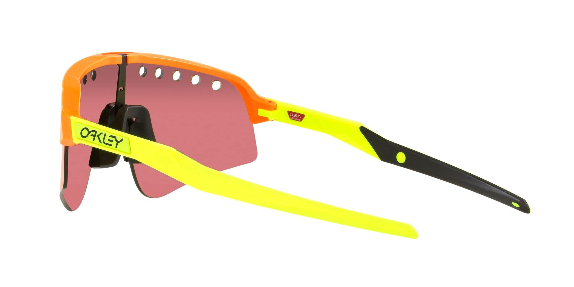 Oakley Men's Oo9465 Sutro Lite Sweep Rectangular Sunglasses, Orange/Prizm Trail Torch, 39 mm