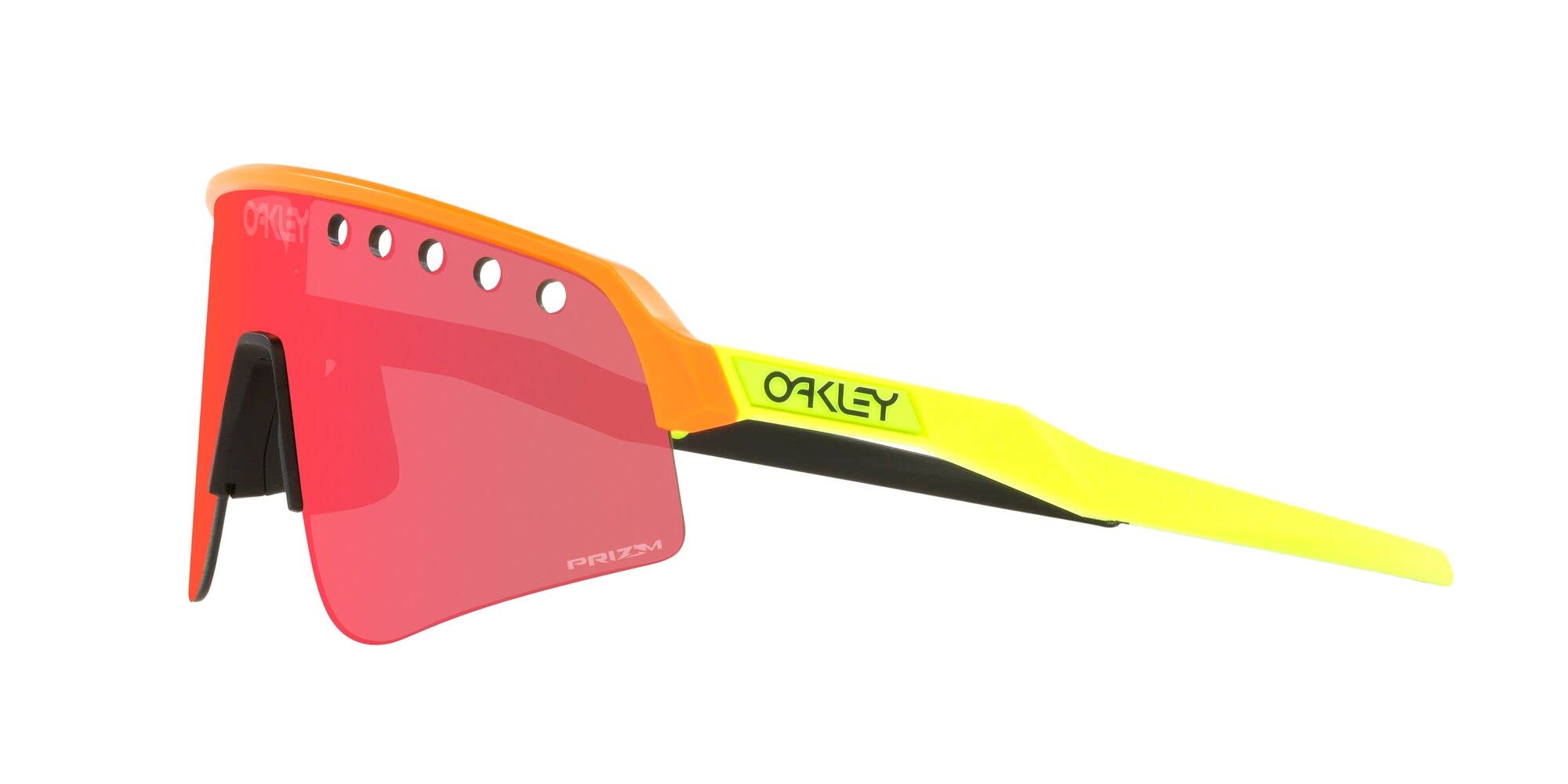 Oakley Men's Oo9465 Sutro Lite Sweep Rectangular Sunglasses, Orange/Prizm Trail Torch, 39 mm