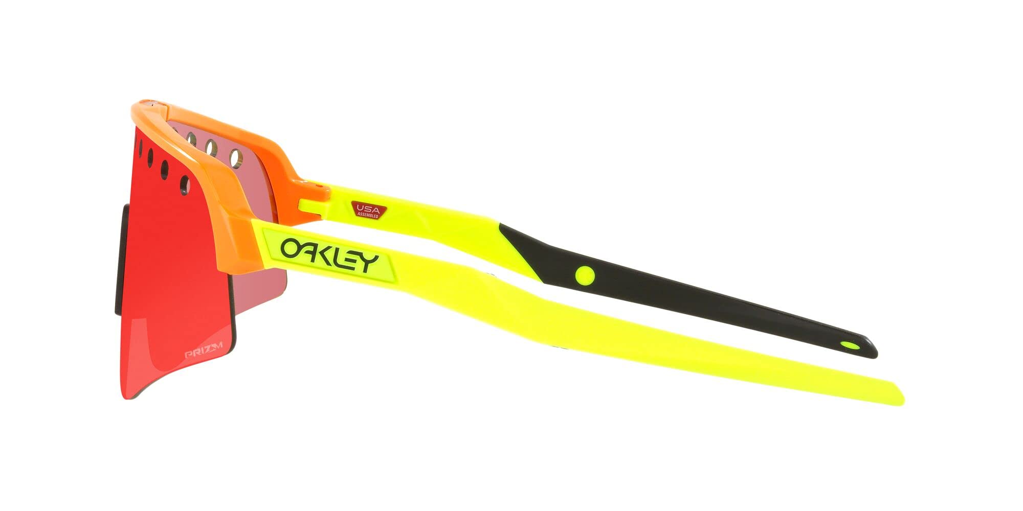 Oakley Men's Oo9465 Sutro Lite Sweep Rectangular Sunglasses, Orange/Prizm Trail Torch, 39 mm