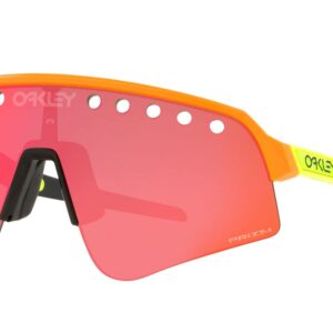 Oakley Men's Oo9465 Sutro Lite Sweep Rectangular Sunglasses, Orange/Prizm Trail Torch, 39 mm