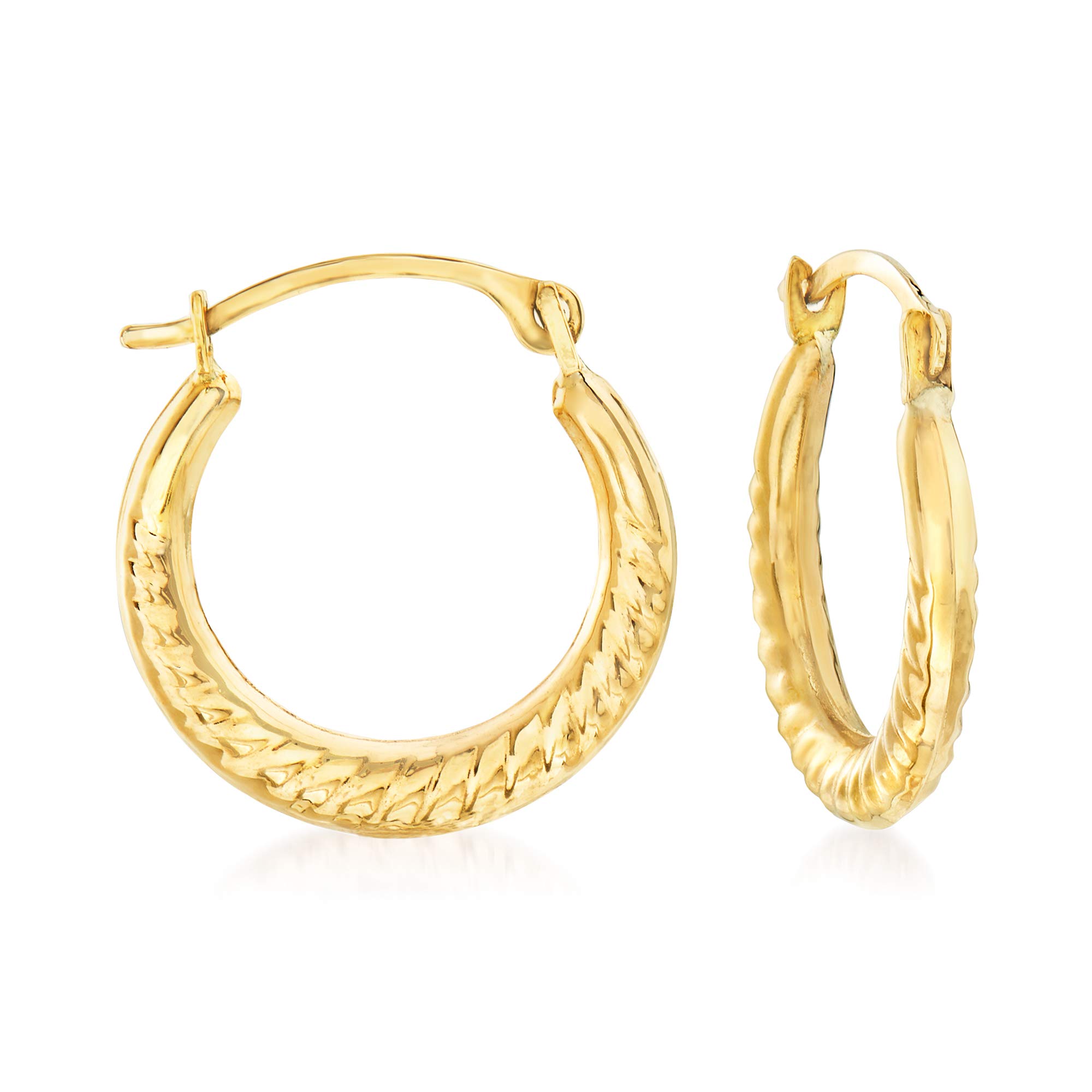 Ross-Simons 14kt Yellow Gold Jewelry Set: 3 Pairs Of Hoop Earrings