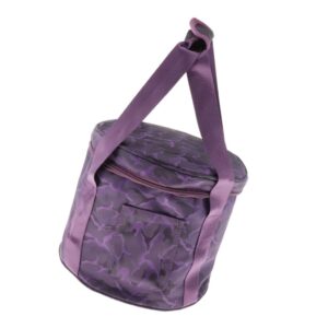 carrying case padded travelling bag oxford cloth purple for bowl parts, 8inch