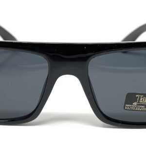 Locs 91156 Black Sunglasses | Authentic Gangster Squared Flat Top Ivory Arms Shades