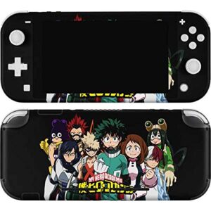 skinit decal gaming skin compatible with nintendo switch lite - officially licensed funimation my hero academia design