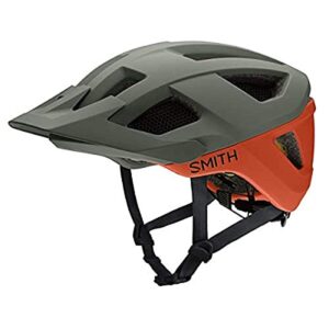 smith optics session mips mountain cycling helmet - matte sage/red rock, small