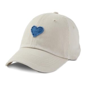 life is good. tattered chill cap heart-bone