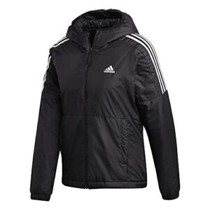 adidas female essentials insulated hooded jacket, black,xl